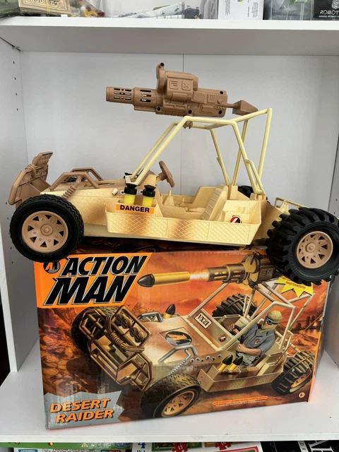 ACTION MAN DESERT Raider Military Jeep Off Road Vehicle Boxed Complete ...