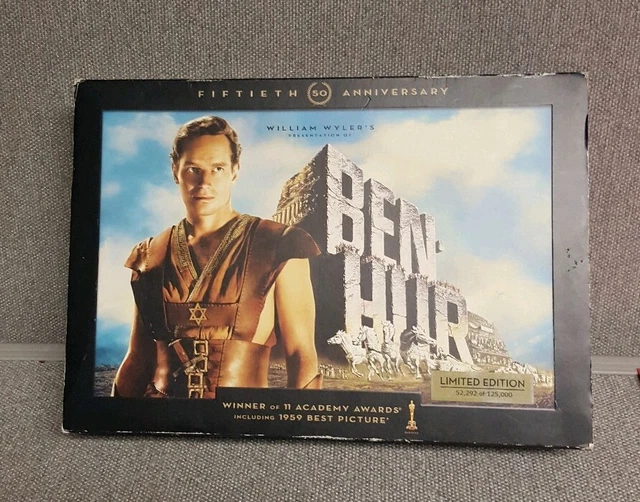 BEN-HUR 50TH ANNIVERSARY 5 DVD SET ULTIMATE LIMITED EDITION COLLECTION ...