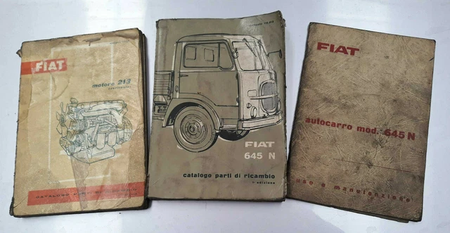 FIAT 642 N Livret Utilisation Manuel D’Entretien Et Parties ...