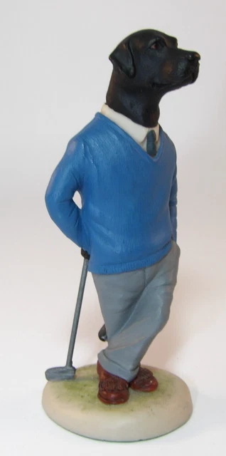 ROBERT HARROP COUNTRY Companions CC34A Black Labrador Golfer 1990s VGC ...