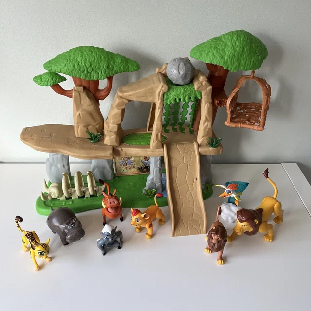 DISNEY LION KING Lion Guard Pride Rock Playset With Figures Bundle ...
