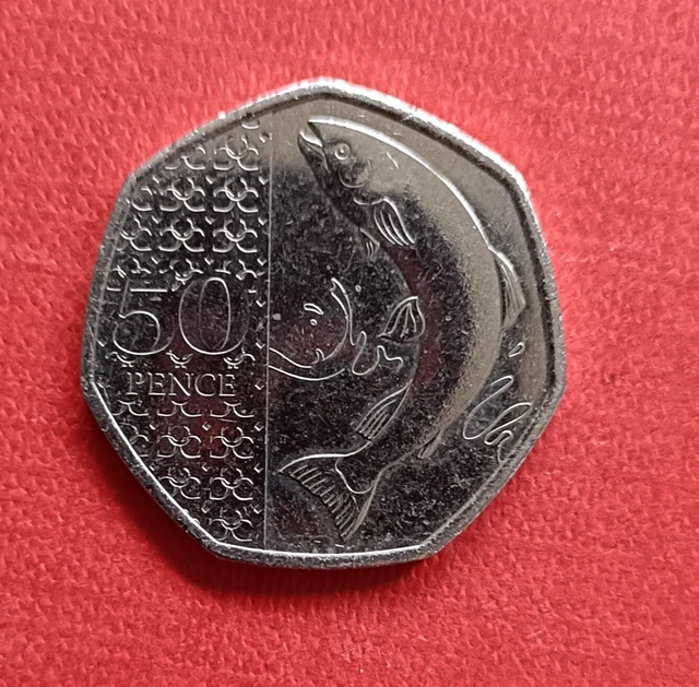 2023 ATLANTIC SALMON 50p Coin - No Privy Mark - Very Rare. £35.00 - PicClick UK