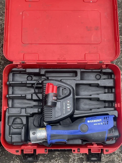GEBERIT ACO102 MAPRESS Kit 12V Battery Press Tool Crimp £520.00 ...