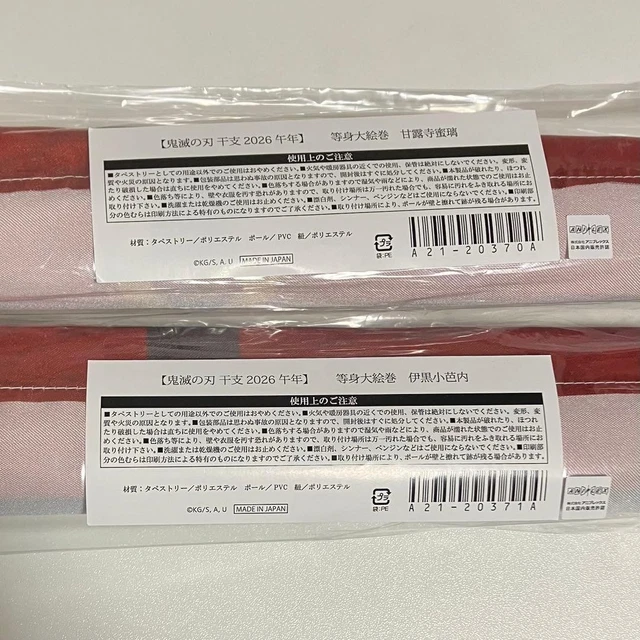 ARAZZO PER CAVALLI Demon Slayer Kimetsu Yaiba Muichiro & Iguro 39x79 ...