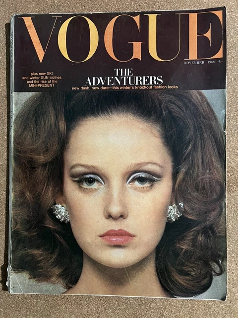 VOGUE UK MAGAZINE Donna Mitchell November 1966 Vintage British Fashion ...