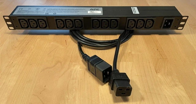 APC RACK PDU AP9565 1U 1PH 3.7kW 230V 16A x12 C13 + 2,5m. C20 Cable EUR 129,00 - PicClick FR