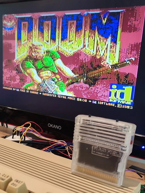 PLAY RAD DOOM REU RAM Expansion Cart Commodore 64 C64 PiZero2 64gb ...