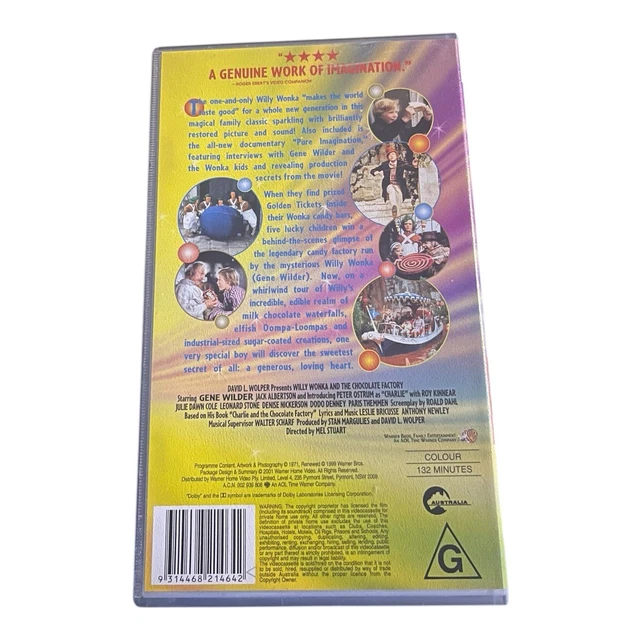 WILLY WONKA AND The Chocolate Factory VHS Video Tape $12.95 - PicClick AU