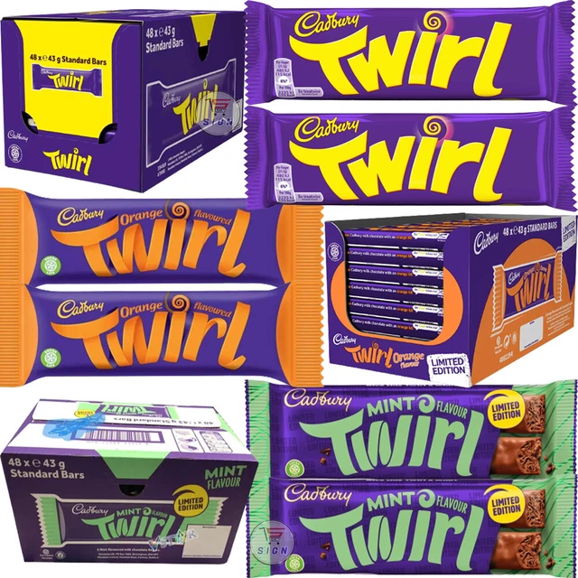 CADBURY TWIRL NUOVO di zecca, latte e arancione edizione limitata ...