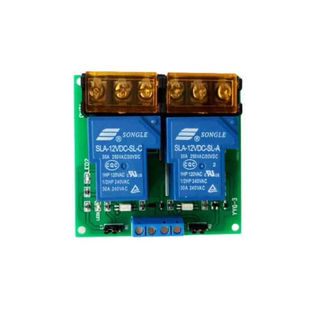 DC 5V 12V 24V 2 Channel Relay Module 30A Relay Board Optocoupler ...