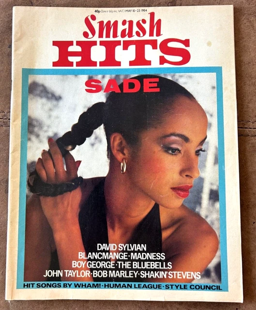 SMASH HITS MAGAZINE 10/5/1984 SADE COVER Boy George JOHN TAYLOR DURAN ...