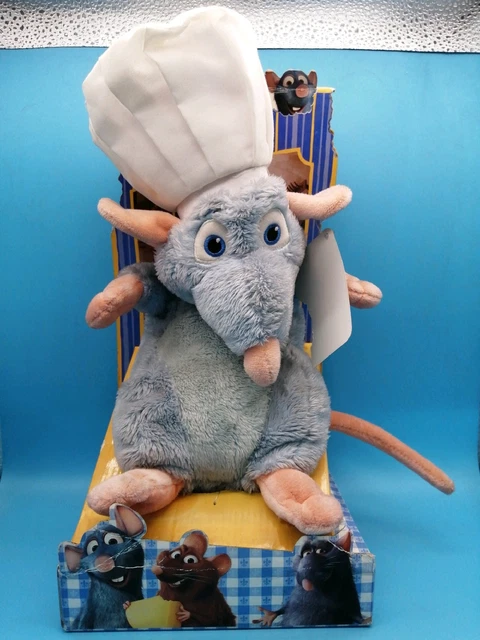 DISNEY RATATOUILLE REMY Pixar Rat Stuffed Toy Chef Hat Plush Toy £76.92 ...