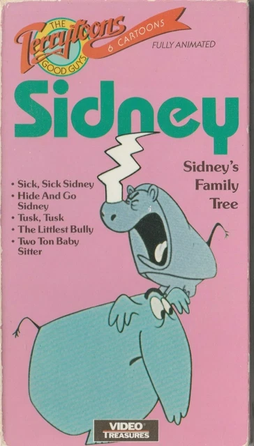 TERRYTOONS GOOD GUYS SIDNEY Sidney's Family Tree VHS Classic Cartoon ...