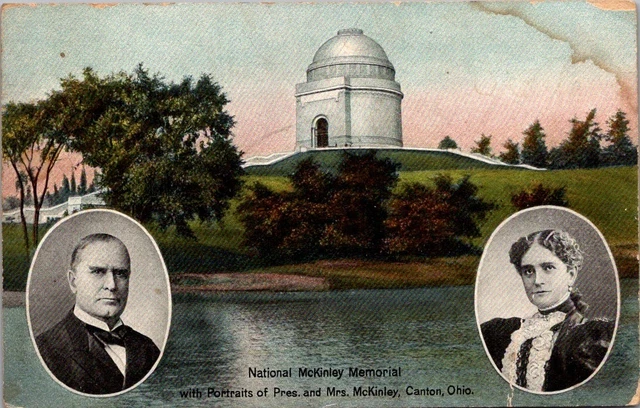 NATIONAL MCKINLEY MEMORIAL Portraits of President and Mrs. McKinley ...