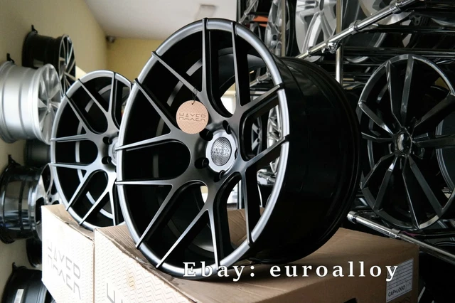NUOVO 20 INCH 5x120 HAXER HX 022 Cerchi BMW E60 E63 Concavo Ruote Nero ...
