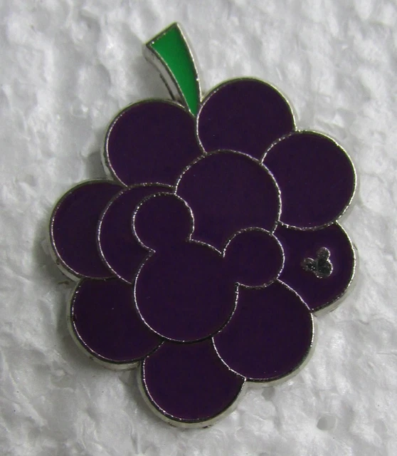 DISNEY 2016 TRADING Pin Hidden Mickey Fruit Grapes $4.99 - PicClick