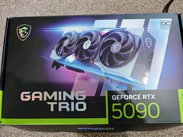 MSI NVIDIA GEFORCE RTX 5090 32GB GDDR7 GAMING TRIO OC Graphics Card IN HAND £2,556.72 - PicClick UK