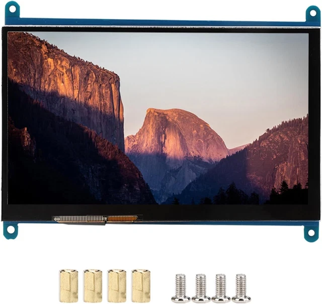 SCHERMO PER RASPBERRY Pi 3/2/1, 7 Pollici Monitor Touchscreen ...