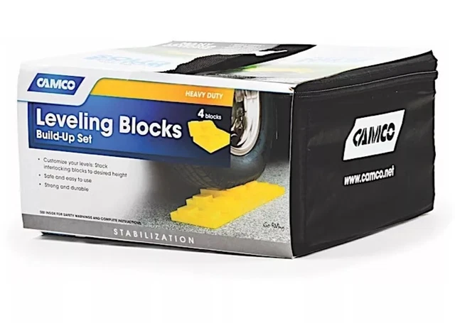 CAMCO 44505 HEAVY Duty Yellow Leveling Blocks - 4 Block Set $29.99 ...