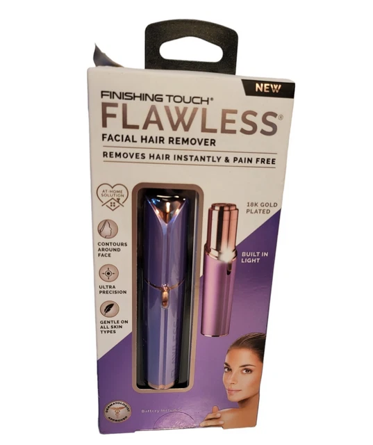 FINISHING TOUCH FLAWLESS Facial Hair Remover Built in Light $12.89 ...