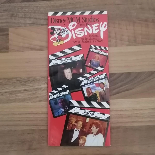 DISNEY-MGM STUDIOS THEME Park brochure - 1992 Vintage Walt Disney World ...