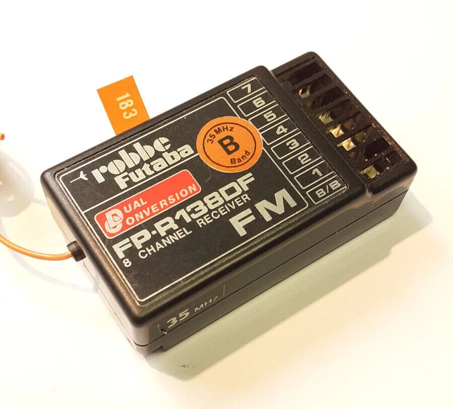 DS-EMPFÄNGER ROBBE / Futaba FP-R138 DF, 35 MHz B-Band mit Quarz Kanal ...