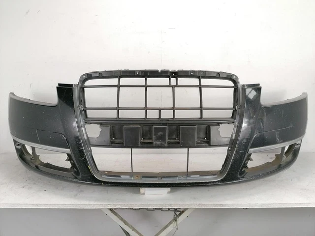 AUDI A6 C6 Mk3 Front Bumper Standard Brilliant Black - Ly9B / A2 2004 ...
