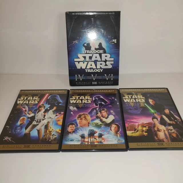 STAR WARS ORIGINAL Trilogy 2008 DVDs Slim Case with Theatrical Release ...