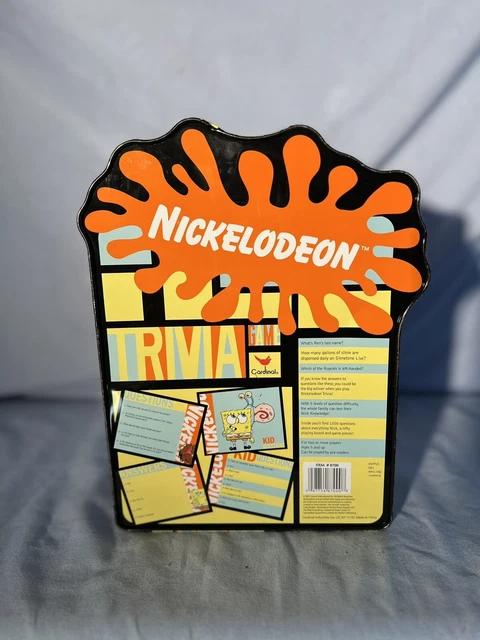 NICKELODEON TRIVIA BOARD Game in Collectible Tin Box 2002 - Nicktoons ...