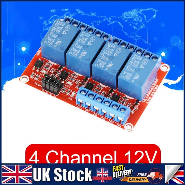1/2/4/8 CHANNEL RELAY Module with Optocoupler 5V 12V 24V Relay Module ...