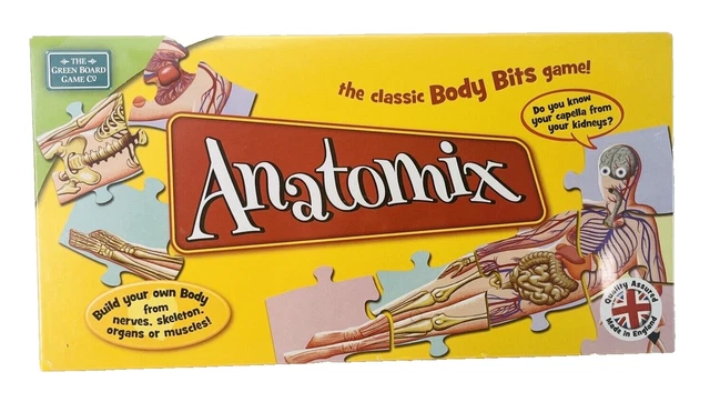 ANATOMIX BOARD GAME The Classic Body Bits Game Anatomy Parts Green $19. ...