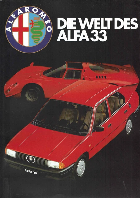 ORIGINAL PROSPEKT-MAPPE - ALFA ROMEO - ALFA 33 - von 1983 EUR 2,95 ...