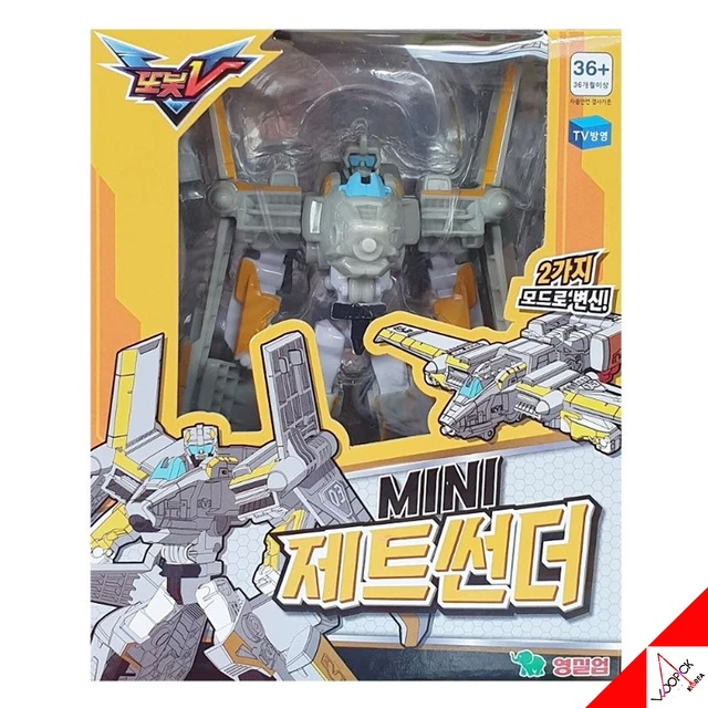 TOBOT V MINI JET THUNDER Swordsman Jet Vehicle Transformer Robot Figure ...