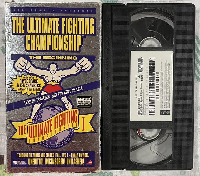 THE ULTIMATE FIGHTING Championship 1 (VHS, 1994) Rare UFC Tape MMA BJJ ...