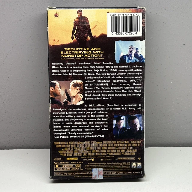 BASIC VHS 2003 Video Tape John Travolta Samuel L. Jackson Movie BUY 2 GET 1 FREE £2.56 - PicClick UK