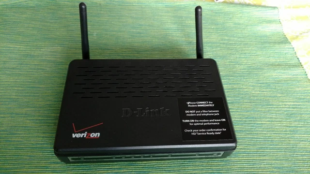 VERIZON D-LINK DSL Wireless N ADSL2+ Modem Router DSL-2750B in Retail ...