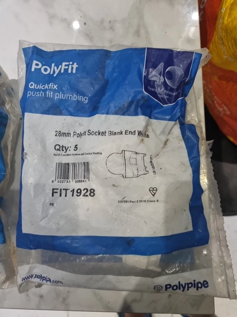 POLYFIT 28MM SOCKET Blank End £8.64 - PicClick UK