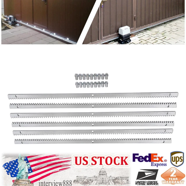 6M AUTOMATIC SLIDING Gate Tooth Rail Track Gear Rack Sliding Gate Motor ...
