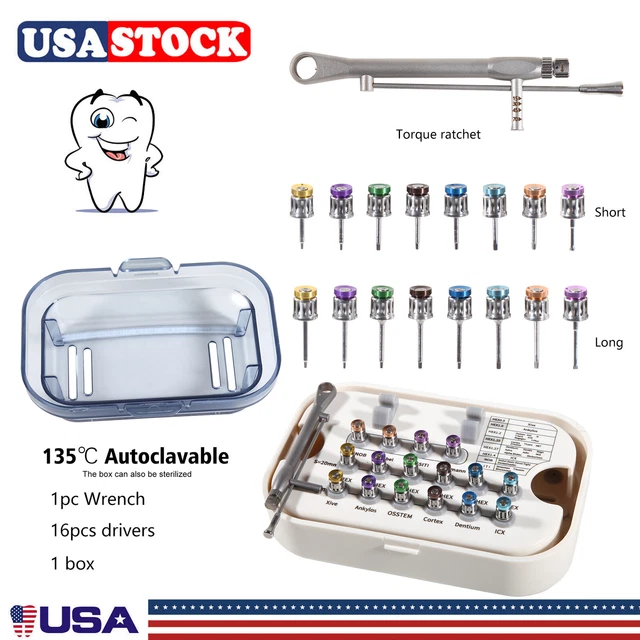 DENTAL UNIVERSAL PROSTHETIC Restoration Hand Driver Tool Implant ...