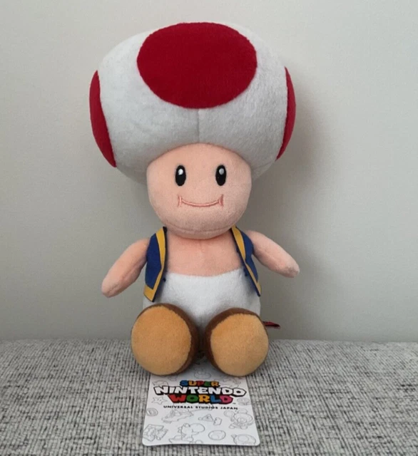RARE SUPER MARIO Toad Plush 8" Usj Super Nintendo World Universal ...