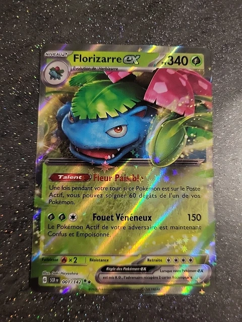 CARTE POKÉMON FLORIZARRE Ex 001/142 Couronne Stellaire Officielle ...