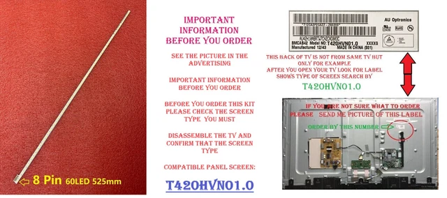 NEW LED BACKLIGHT 42LS575T LG INNOTEK 42INCH 7030PKG 60EA REV0.2_78307 ...