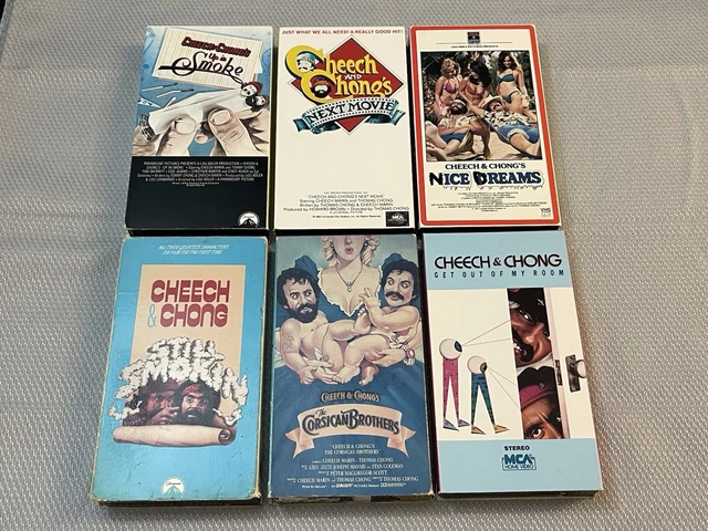 HUGE CHEECH & CHONG VHS Lot 6 Up In Smoke Next Movie Nice Dreams Still ...