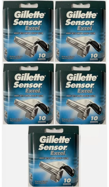 GILLETTE SENSOR EXCEL Razor Blades - 50 Cartridges NEW $59.34 - PicClick