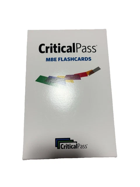 CRITICAL PASS FLASHCARDS 2025-2026 MBE Full Set £75.13 - PicClick UK