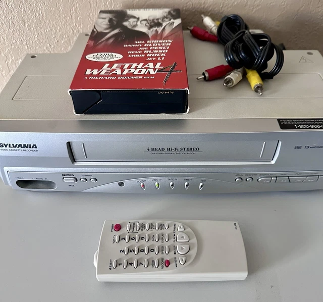 SYLVANIA SSV6003 VCR VHS Player Recorder Tested Working Remote RCA ...