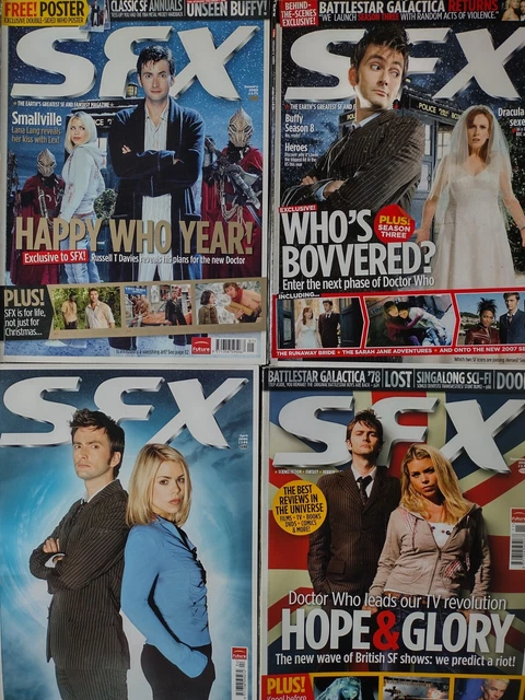 DOCTOR WHO - David Tennant - SFX Magazine 136/139/142/153 - Billie ...