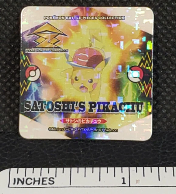 ASH KETCHUM PIKACHU Pokemon Battle Pieces Collection Sticker Holo ...