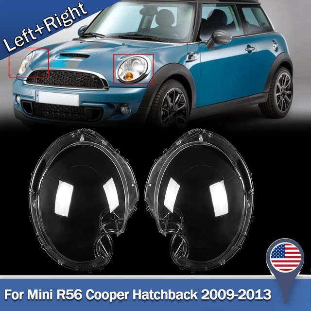 1 PAIR HEADLIGHT Cover Clear Lens Replacement for BMW Mini Cooper R56 ...