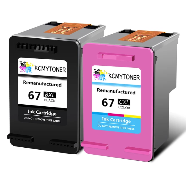 BLACK COLOUR INK Cartridge 67XL FOR HP DeskJet 1255 2722 2732 2752 2755 ...